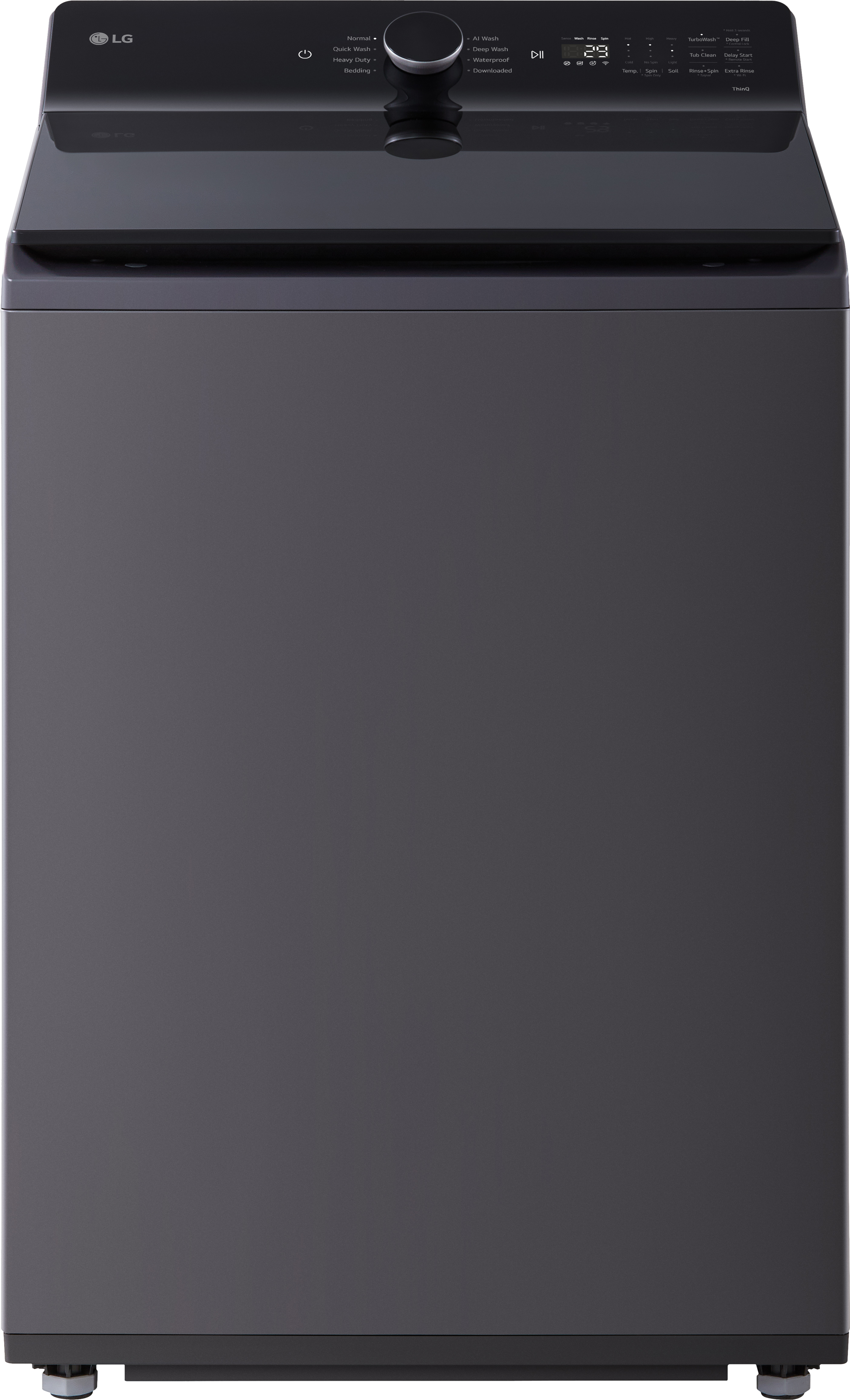 LG 5.5 cu. ft. Smart Top Load Washer Black – WT8400CB