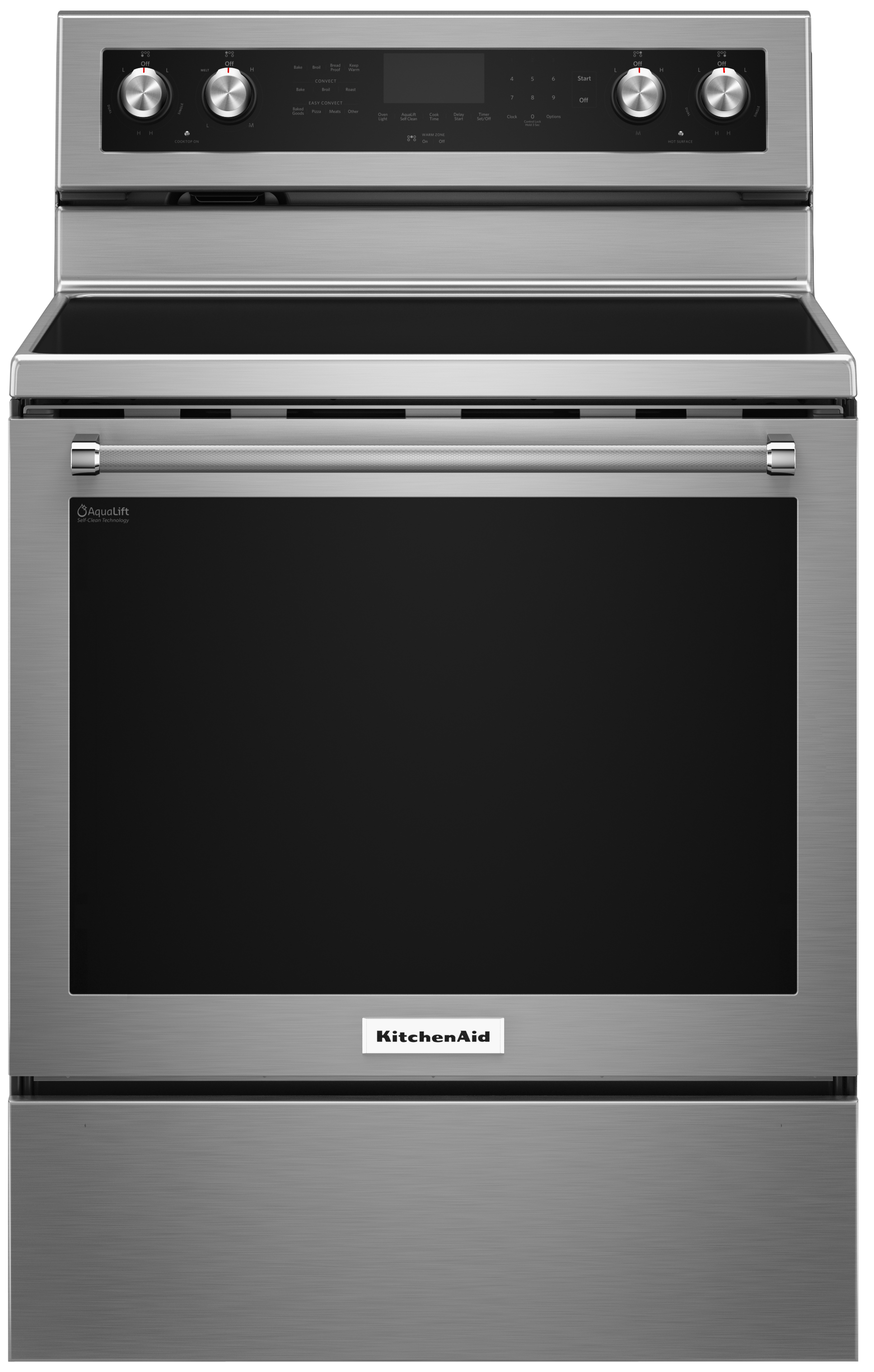 KITCHENAID 30" Electric Range, 6.4 cu. ft. Convection, Dual Elements ...