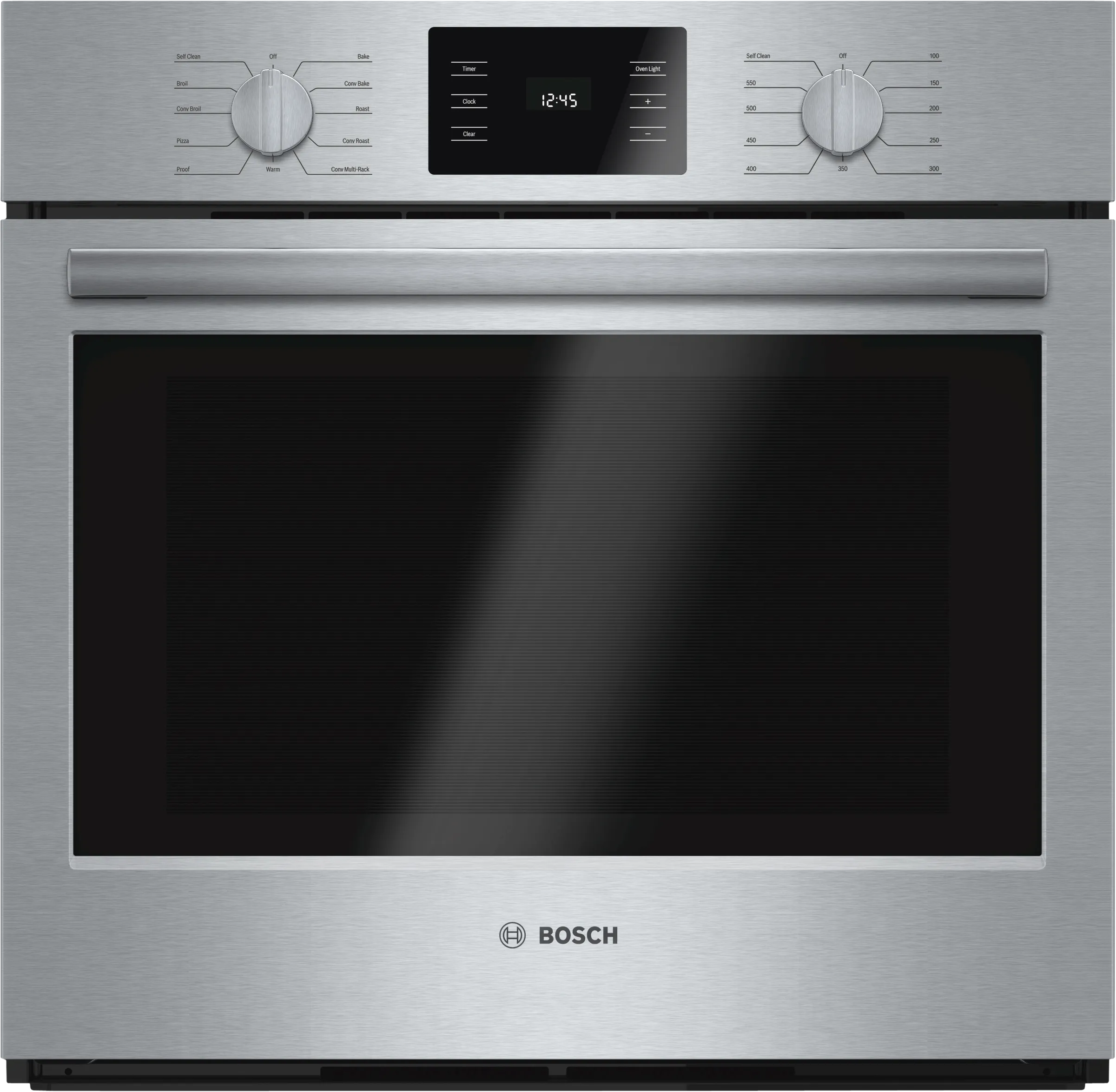 BOSCH 30" Built-In Wall Oven, European Convection, Self-Cleaning ...