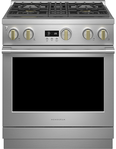 Monogram 30" Gas Range, 4 Burners, Steam-Clean – ZGP304NTSS