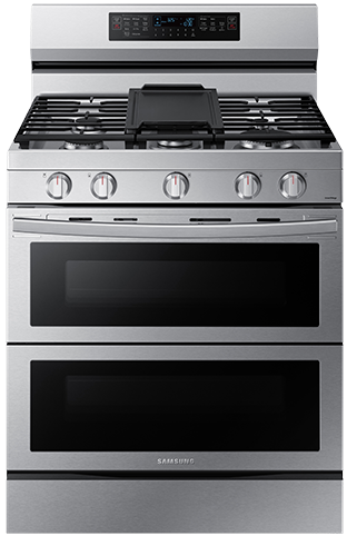 SAMSUNG 30" Gas Smart Range, 5 Burners, Convection+, Air Fry – NX60A6751SS