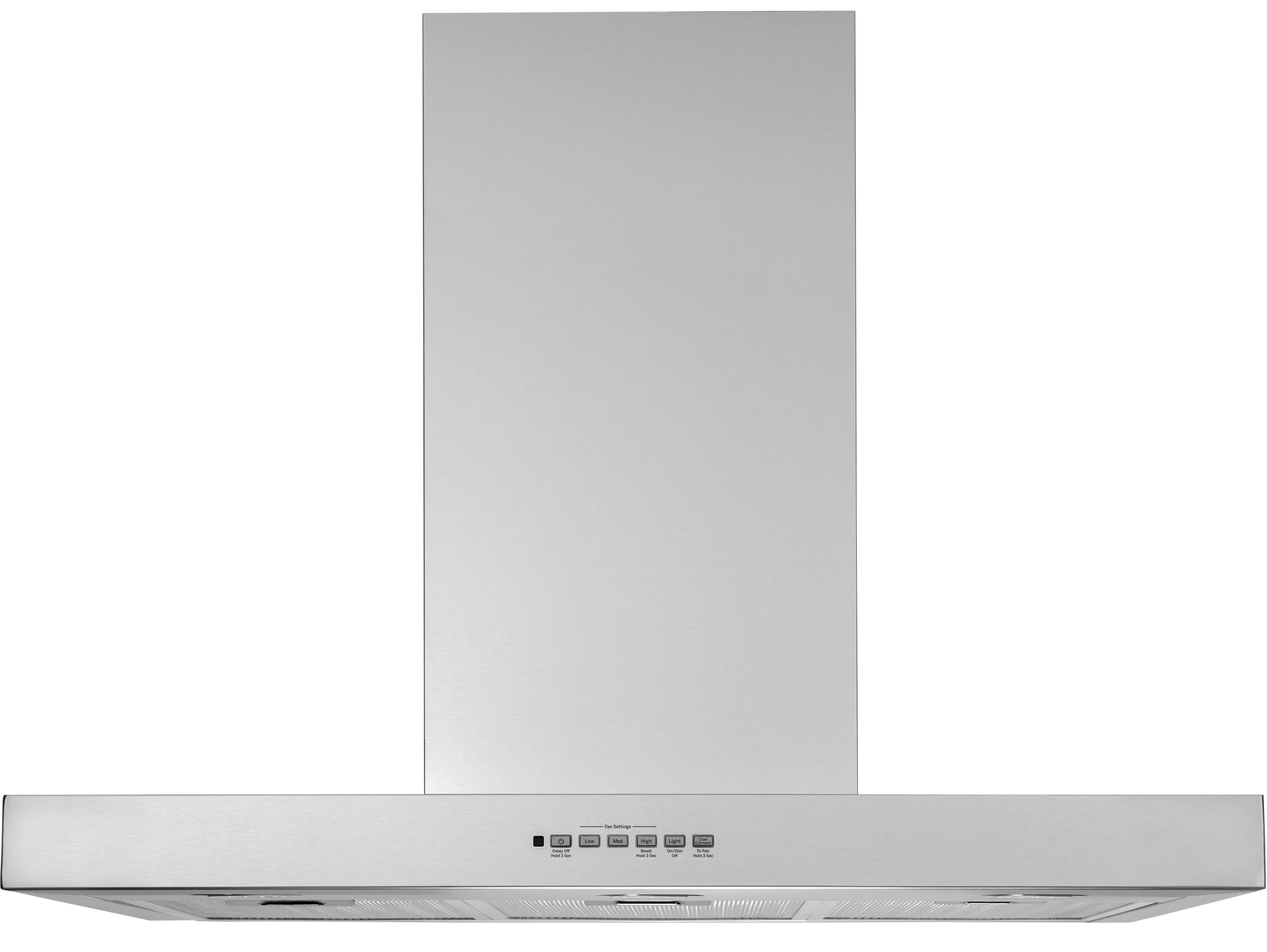 MONOGRAM 36" Wall Mount Hood, Dimmable LED, Stainless Steel – UVW8361SLSS